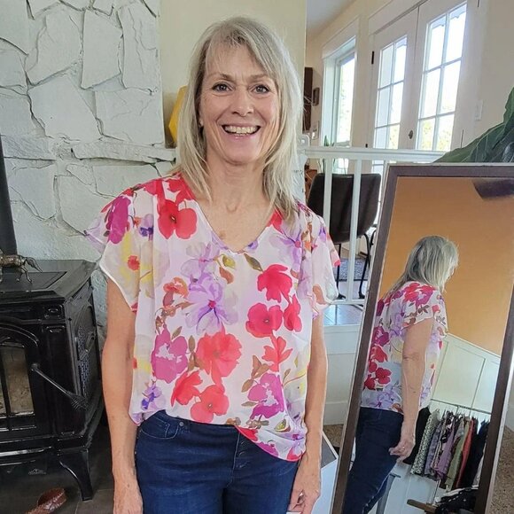 CAbi | Tops | Cabi 4347 Passion Top Fall 222 Medium Euc | Poshmark